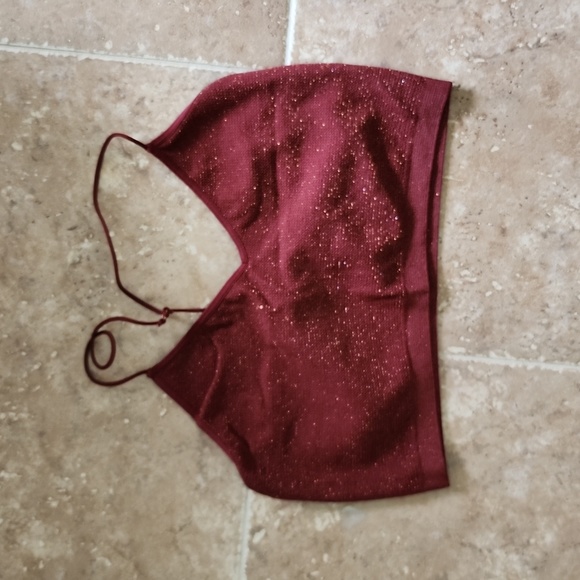 Colsie | Intimates & Sleepwear | Gold Sparkles Sports Bra | Poshmark